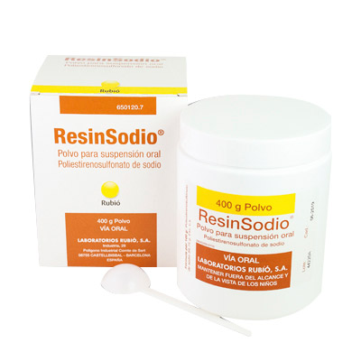 Resinsodio® powder for oral suspension